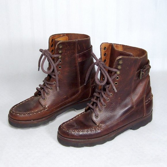 Cole Haan | Shoes | Cole Haan Leather Boots 75 Narrow Cottage Core ...